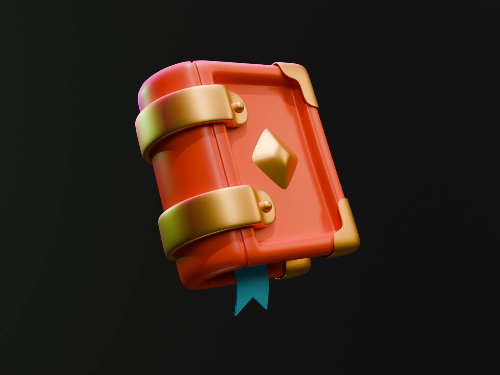 Stylized Book - 3D Model by omarartdz