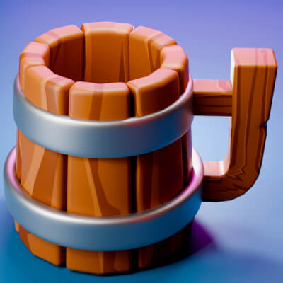 Stylized Cup - 3D Model by omarartdz