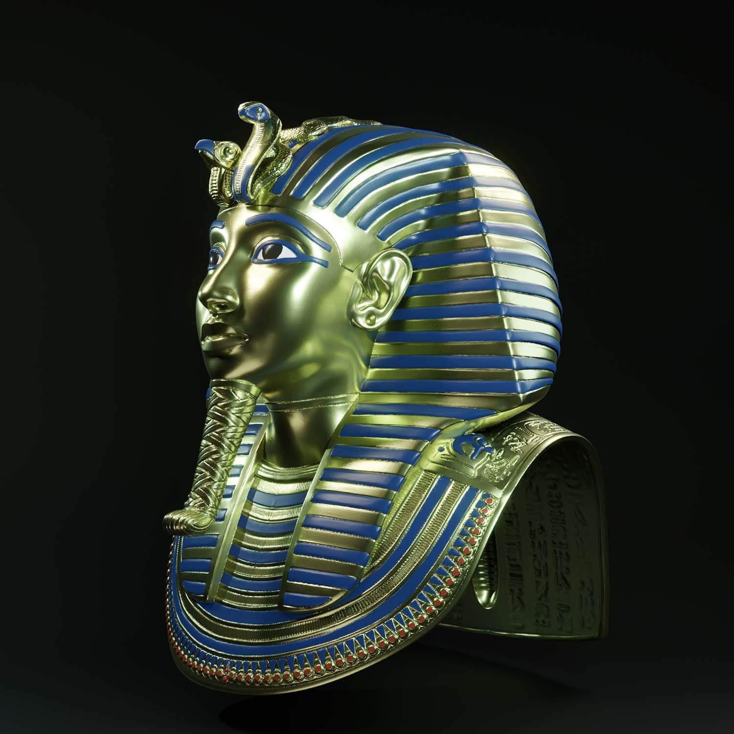 Tutankhamun's Golden Mask - 3D Print Model by omassyx