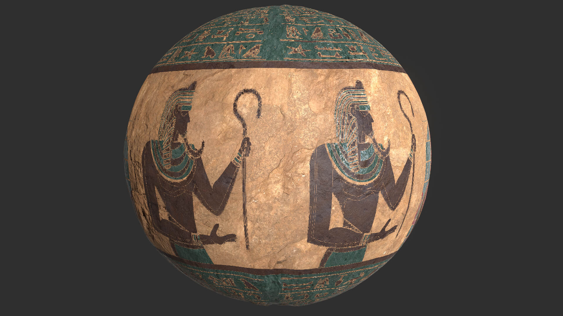 Ancient Egypt Wall PBR 4K Texture by omer kamal