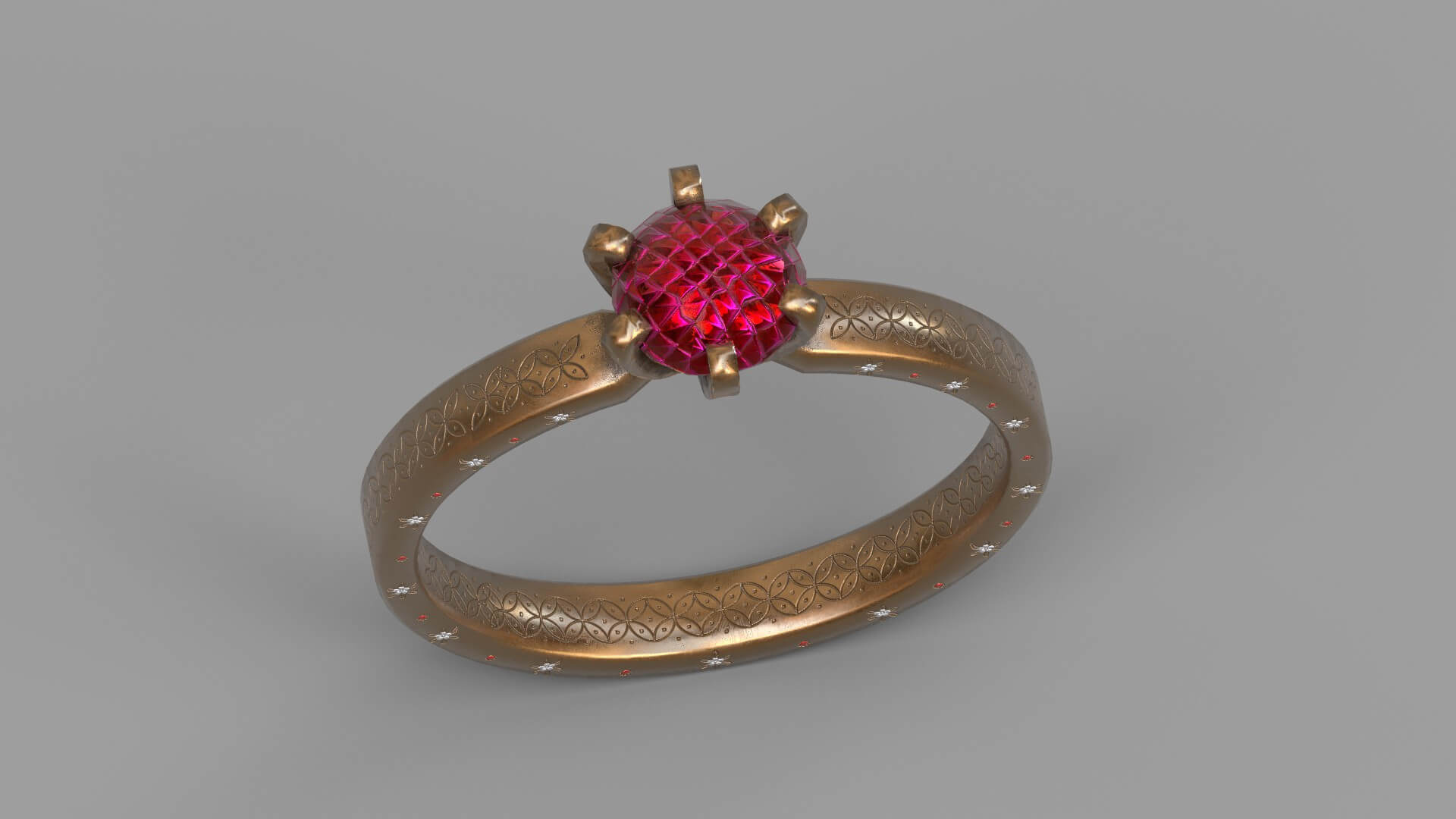 Ancient Ring - 3D Model by omer kamal