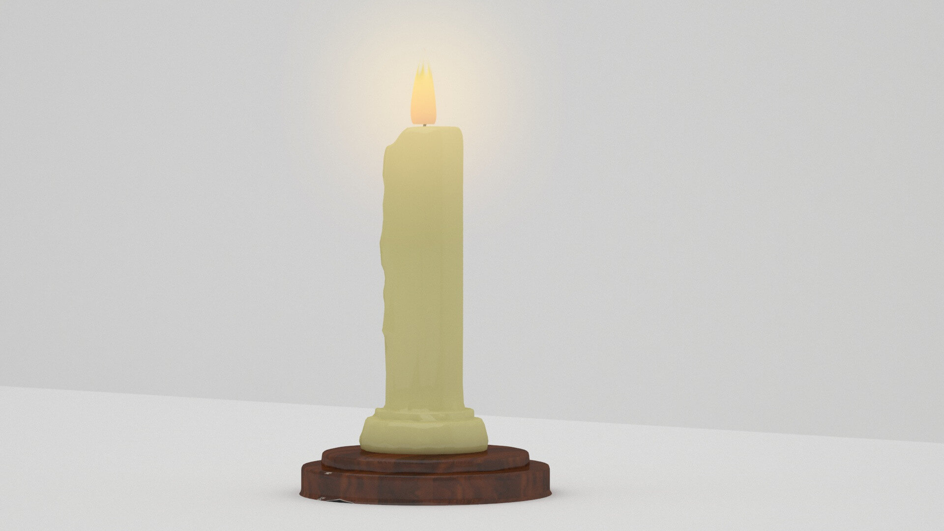Candle Without Plugin - 3D Model by omer kamal