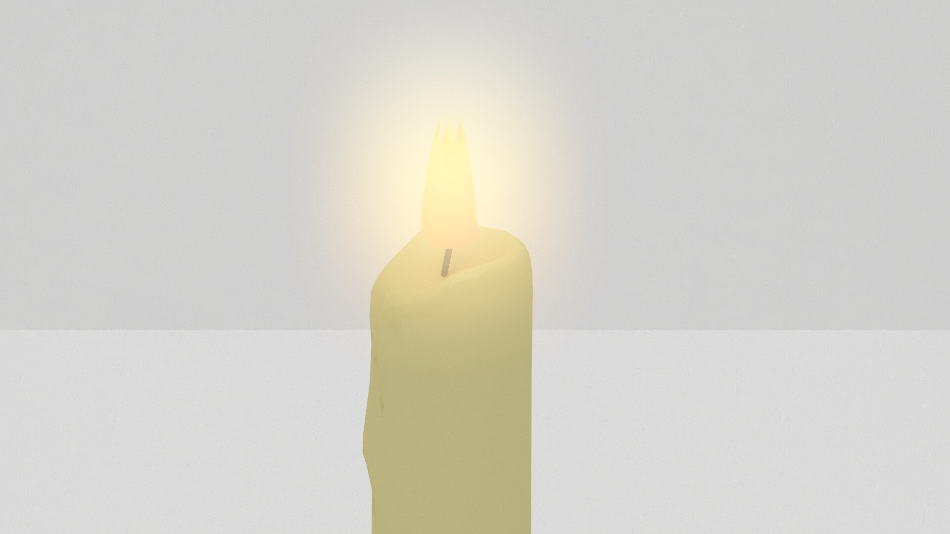 Candle Without Plugin - 3D Model by omer kamal