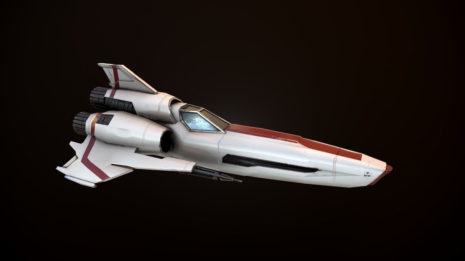 Battlestar Galactica Viper MK II - 3D Model by omer kamal