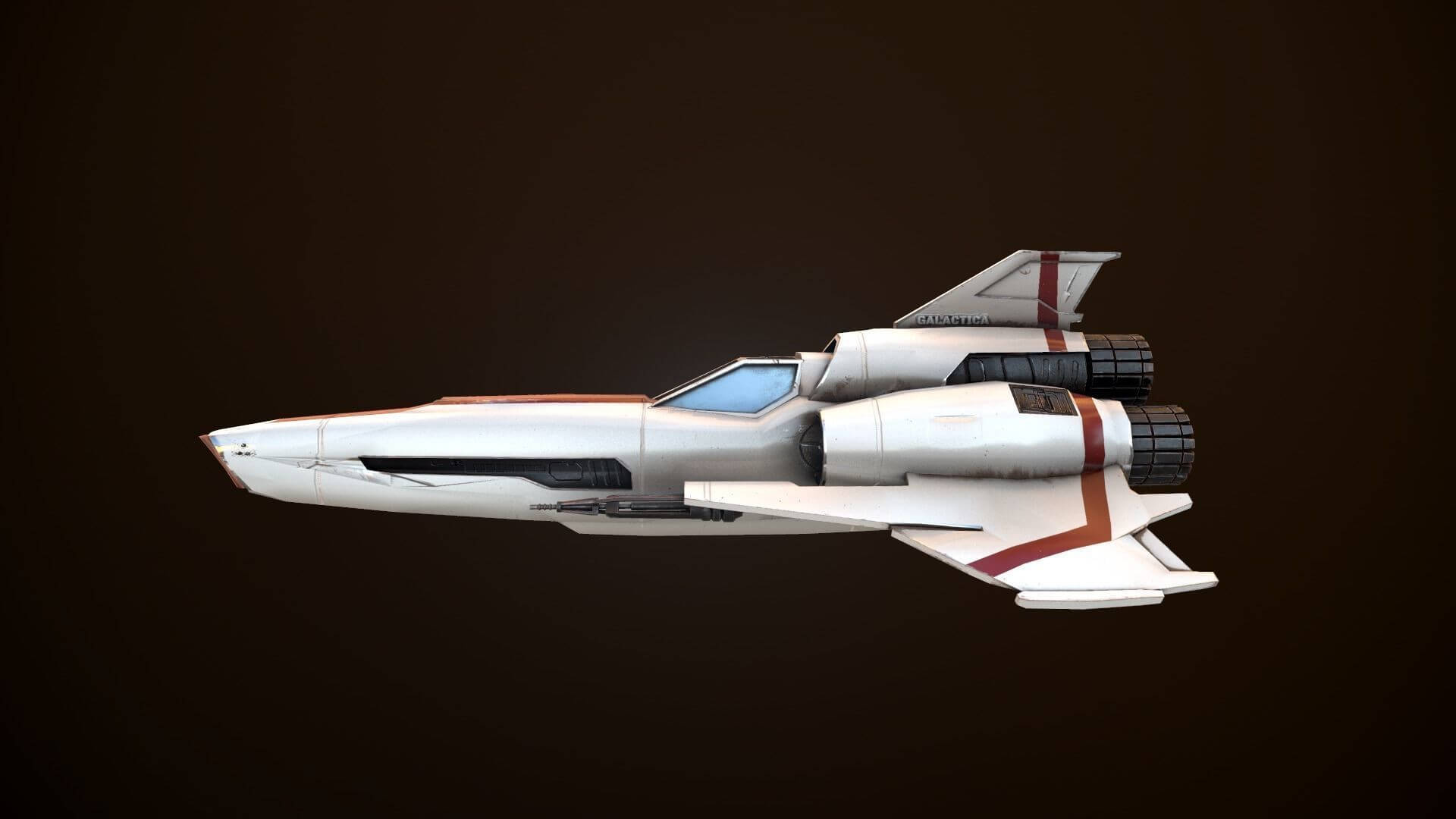 Battlestar Galactica Viper MK II - 3D Model by omer kamal