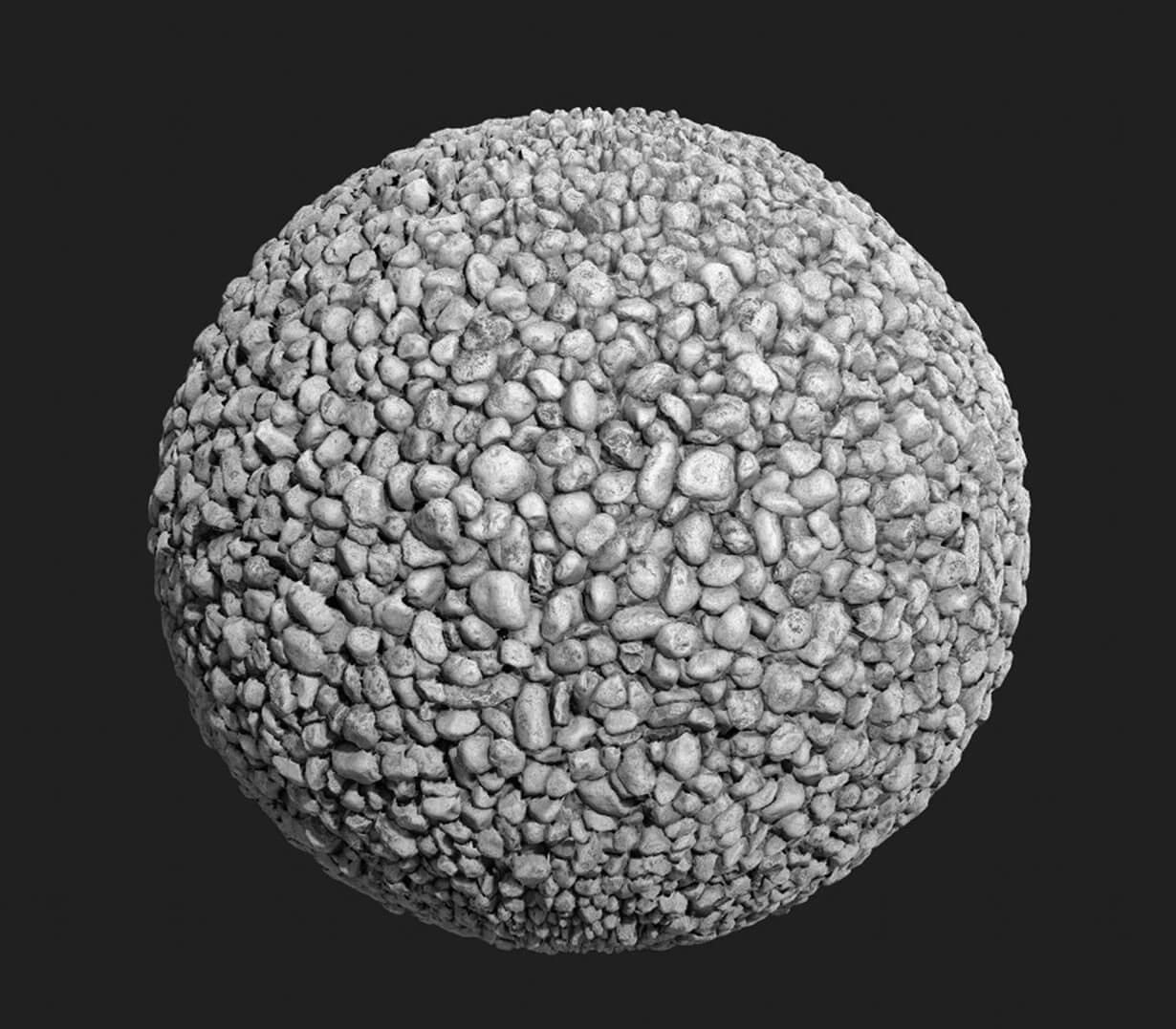 Beach Pebbles - 3D Texture by omer kamal