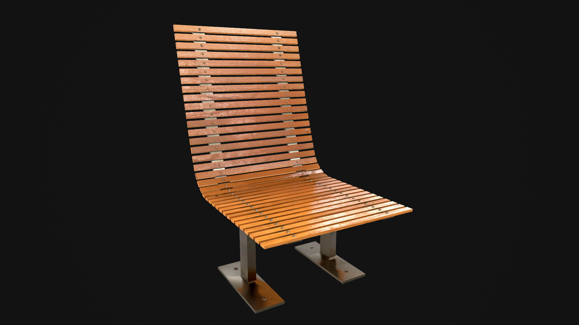 Bench Chair - 3D Model by omer kamal