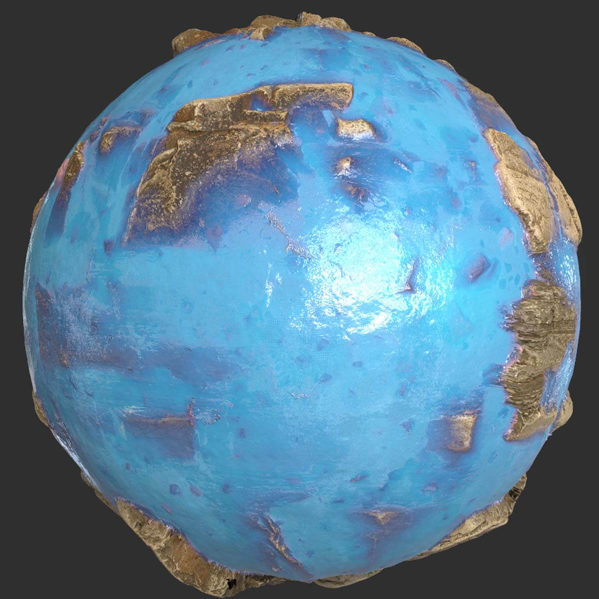Blue Sea Rocks PBR 4K Texture by omer kamal