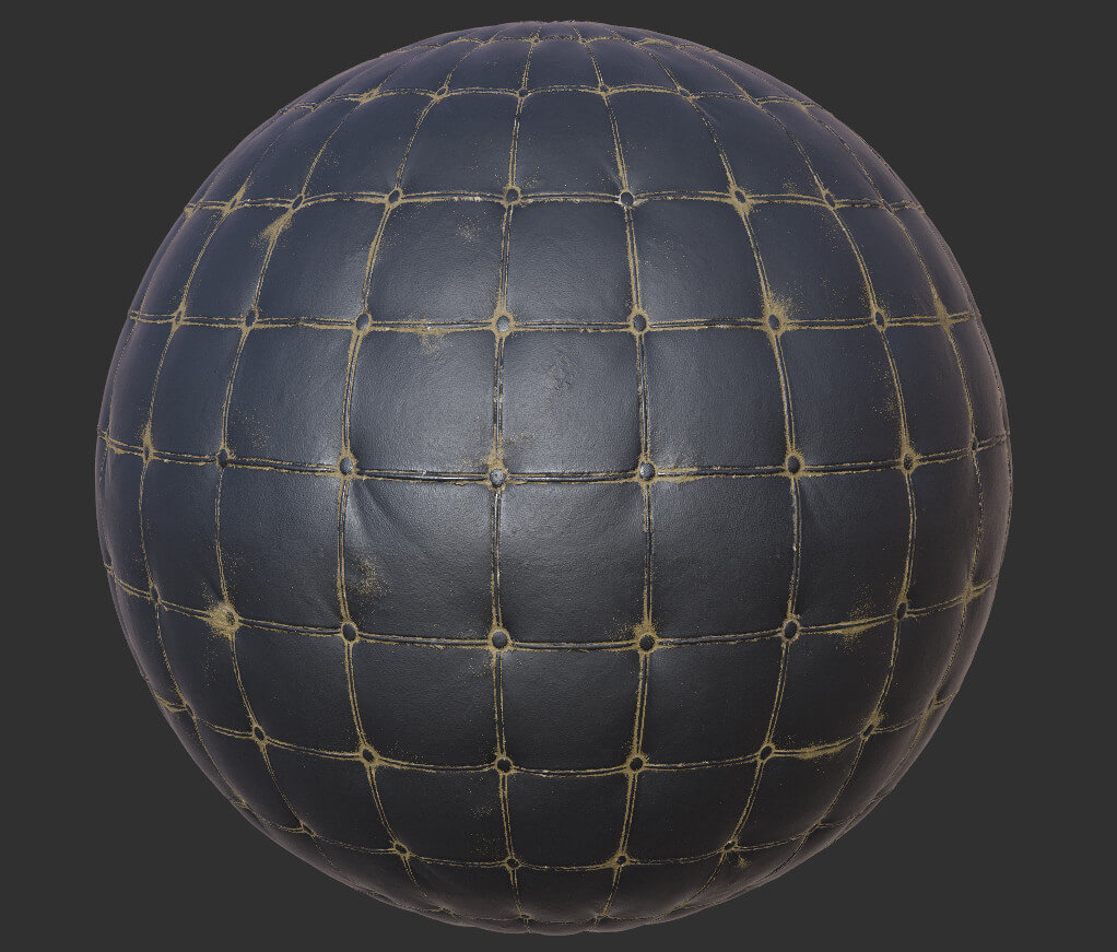 Dirty Studded Leather - 3D Texture by omer kamal