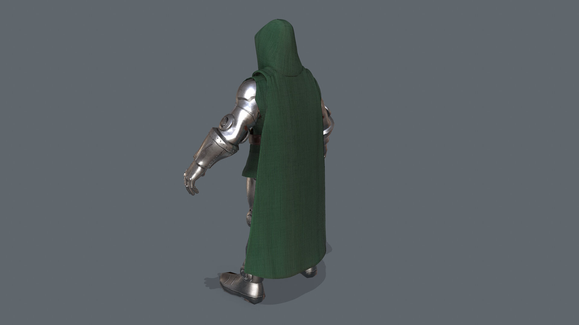 Dr Doom Low Poly 3D Model by omer kamal