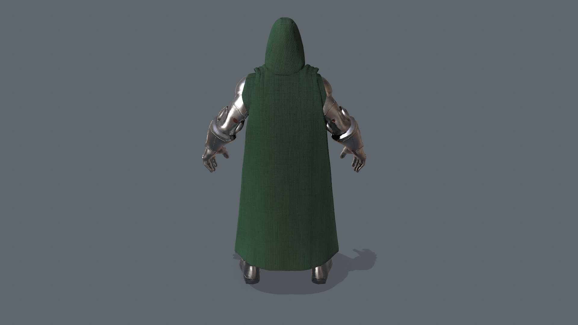 Dr Doom Low Poly 3D Model by omer kamal