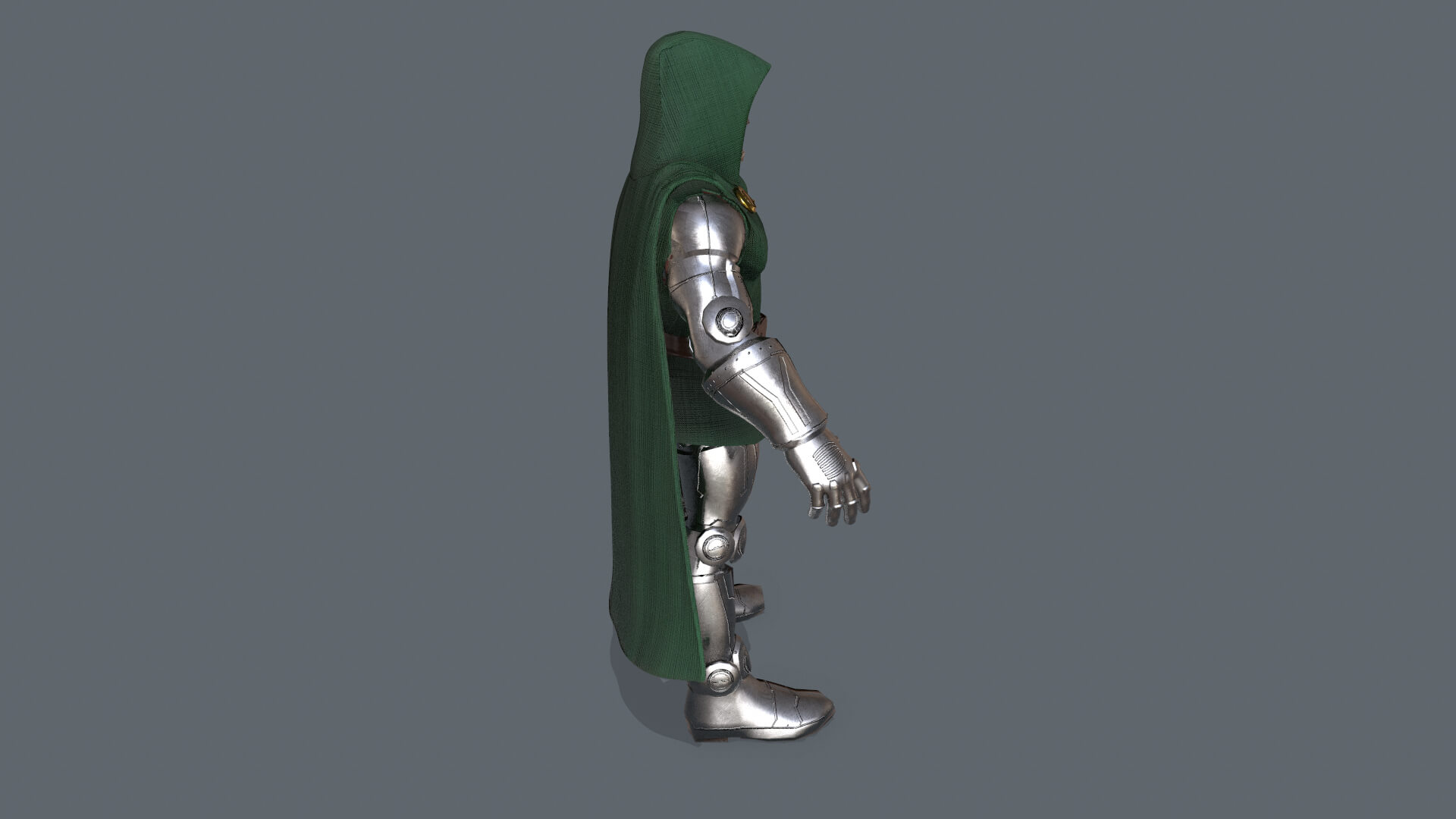 Dr Doom Low Poly 3D Model by omer kamal