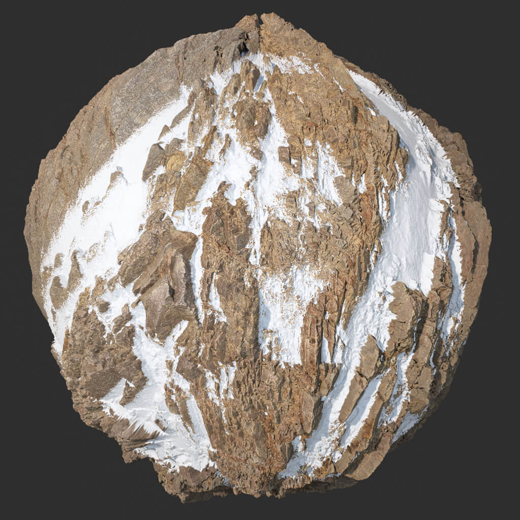 Fresh Snow on Sharp Jagged Rock - 3D Texture by omer kamal