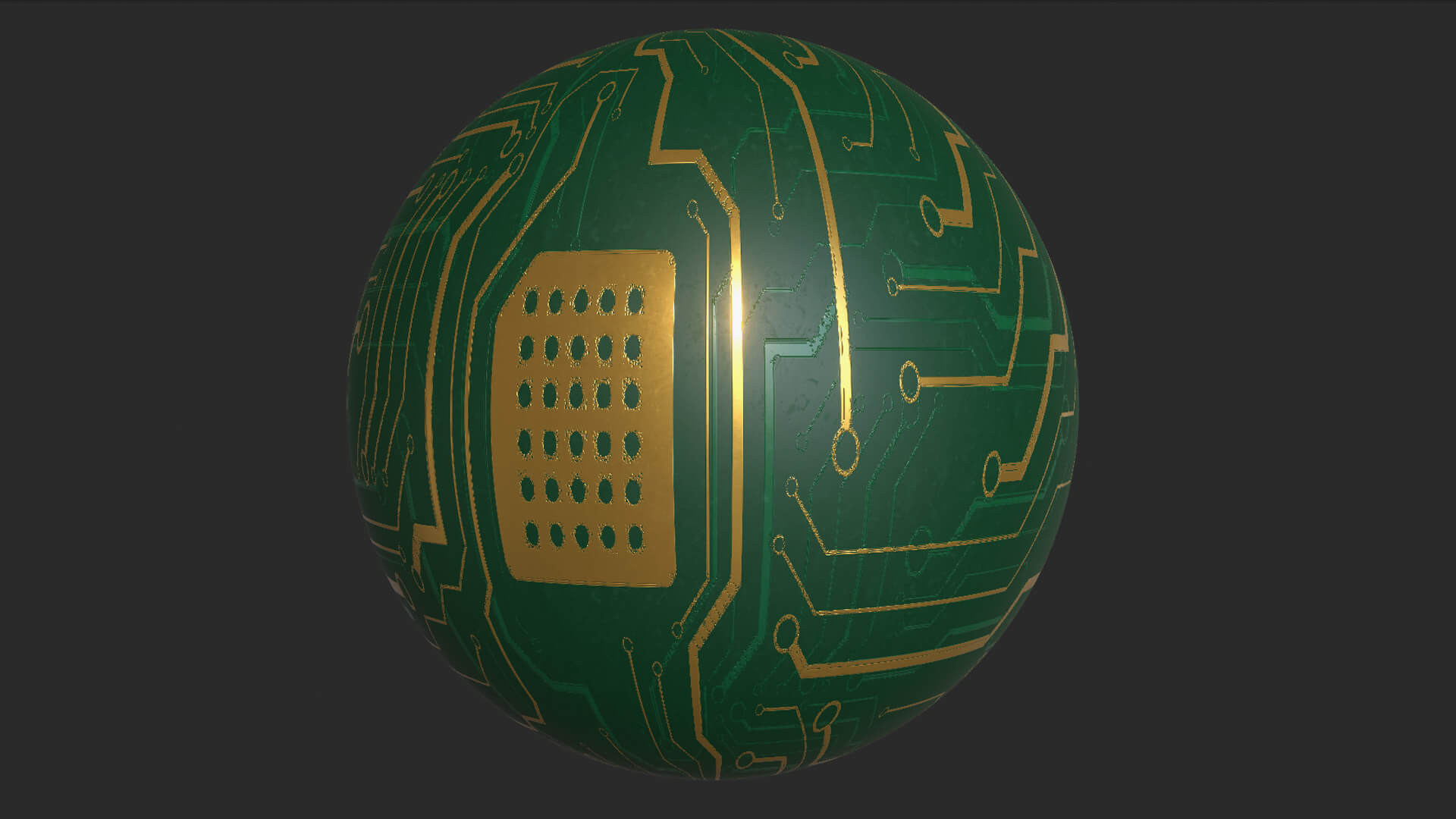 Circuit Board 4K PBR Texture 3D Render, Digital Art by omer kamal
