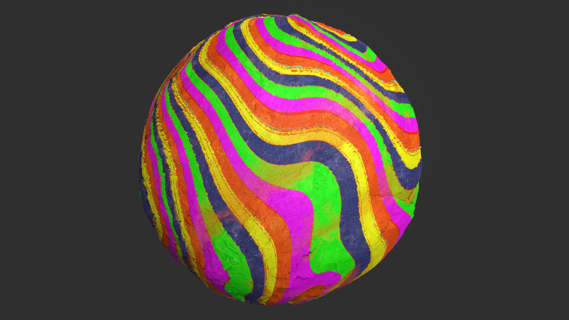 Colorful Rock 4K PBR Textures 3D Render by omer kamal