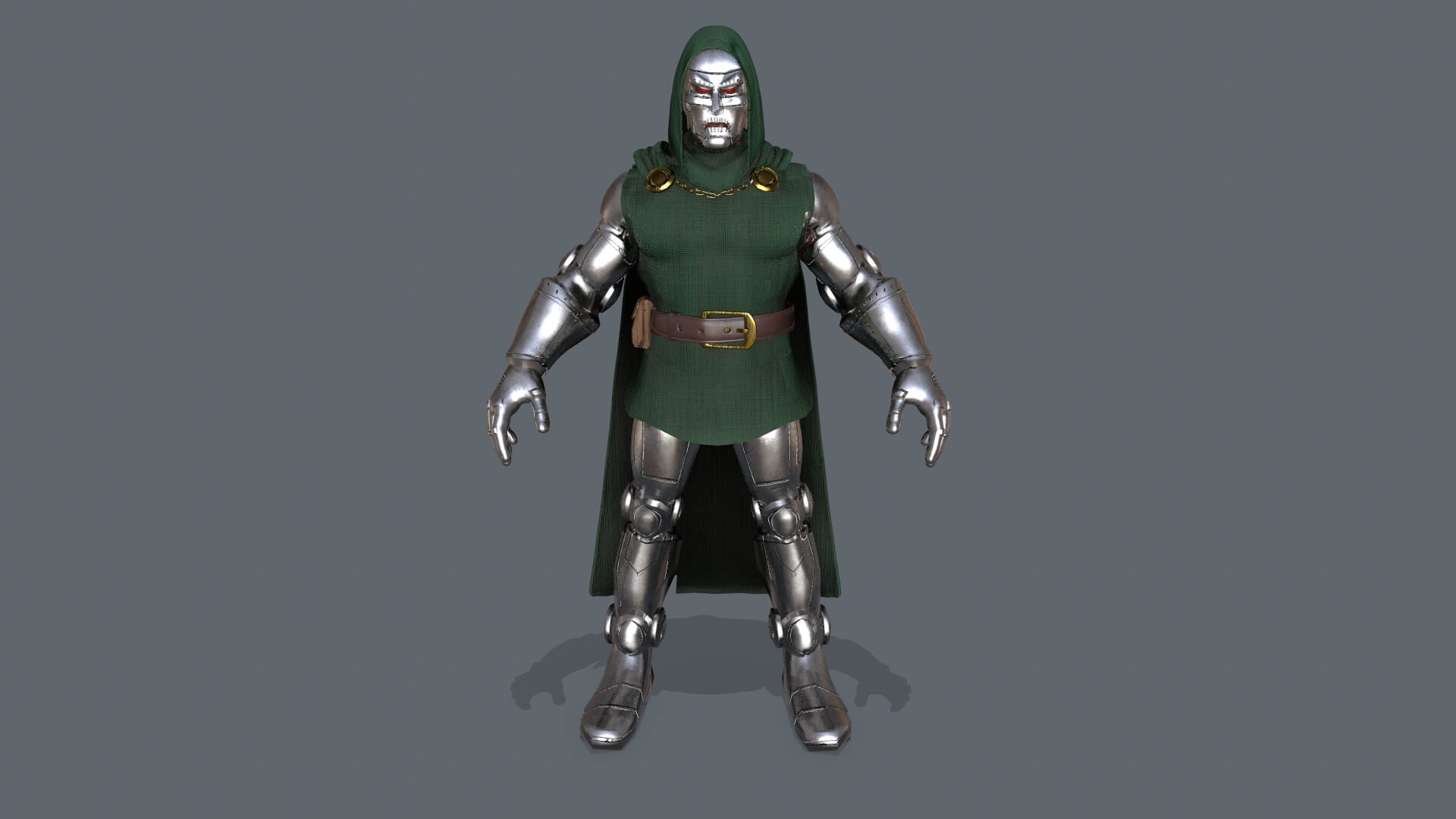 Dr. Doom Low Poly 3D Model 3D Render, Digital Art by omer kamal