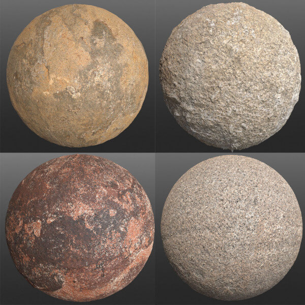 Gray Granite Rock 4k Texture 3D Render | RenderHub Gallery