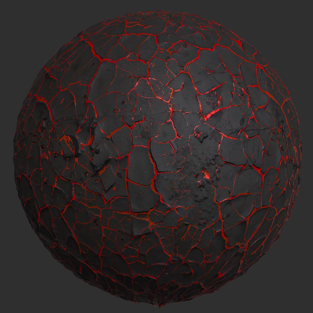 Lava Crack Clay Ground seamless pbr Texture 3D Render