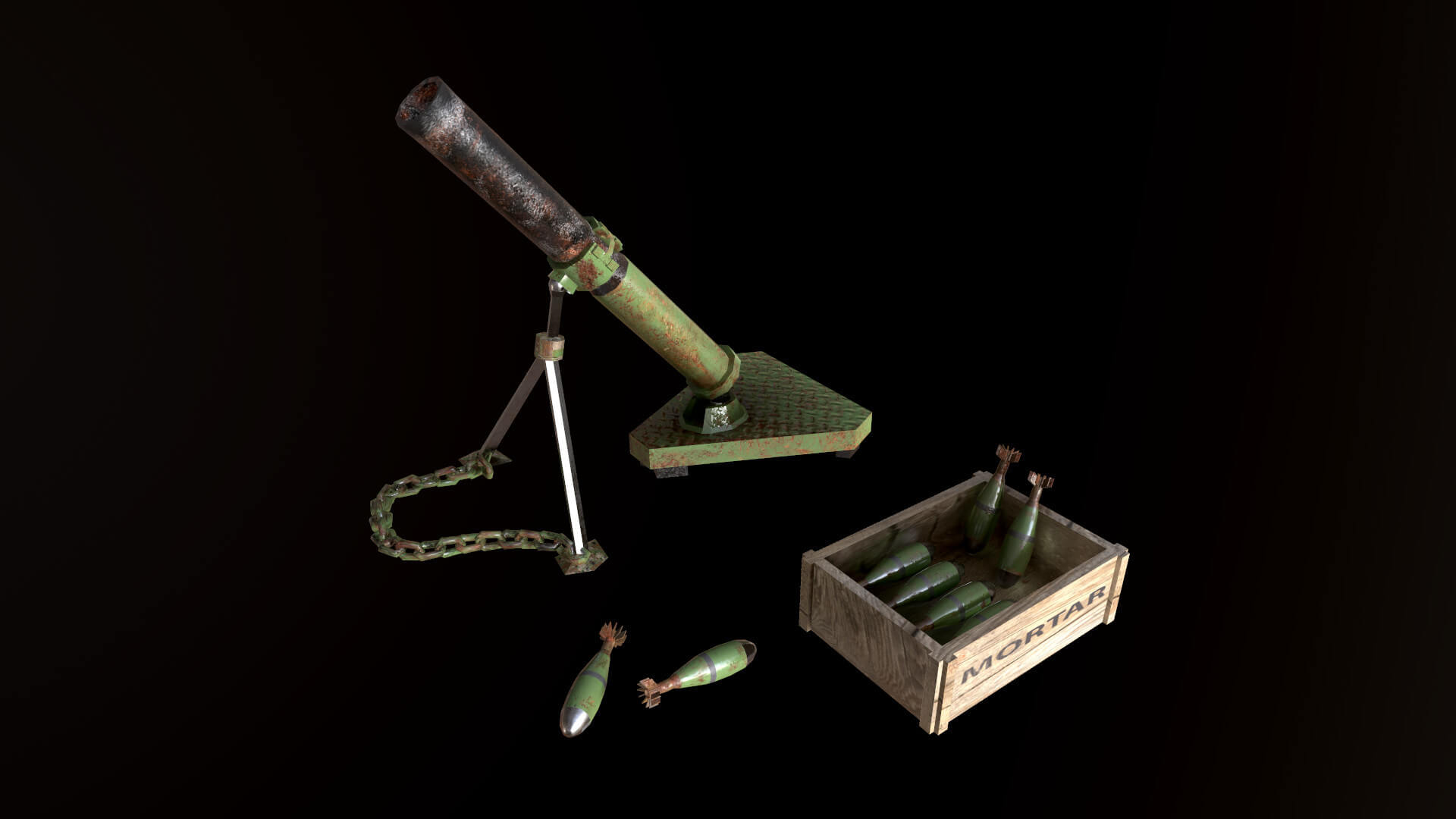 Mortar 3D Render, Digital Art by omer kamal