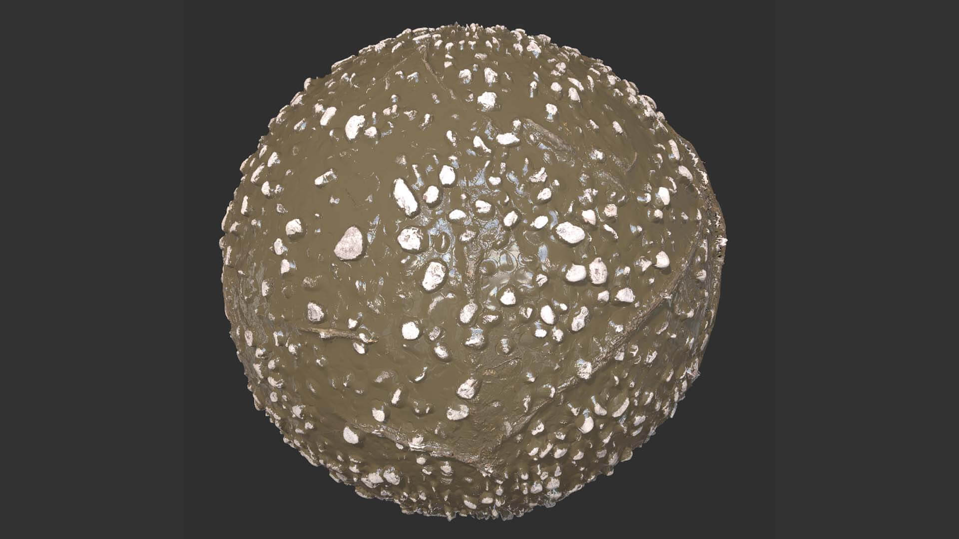 Mud Pebbles Pbr 4k Texture 3D Render, Digital Art by omer kamal