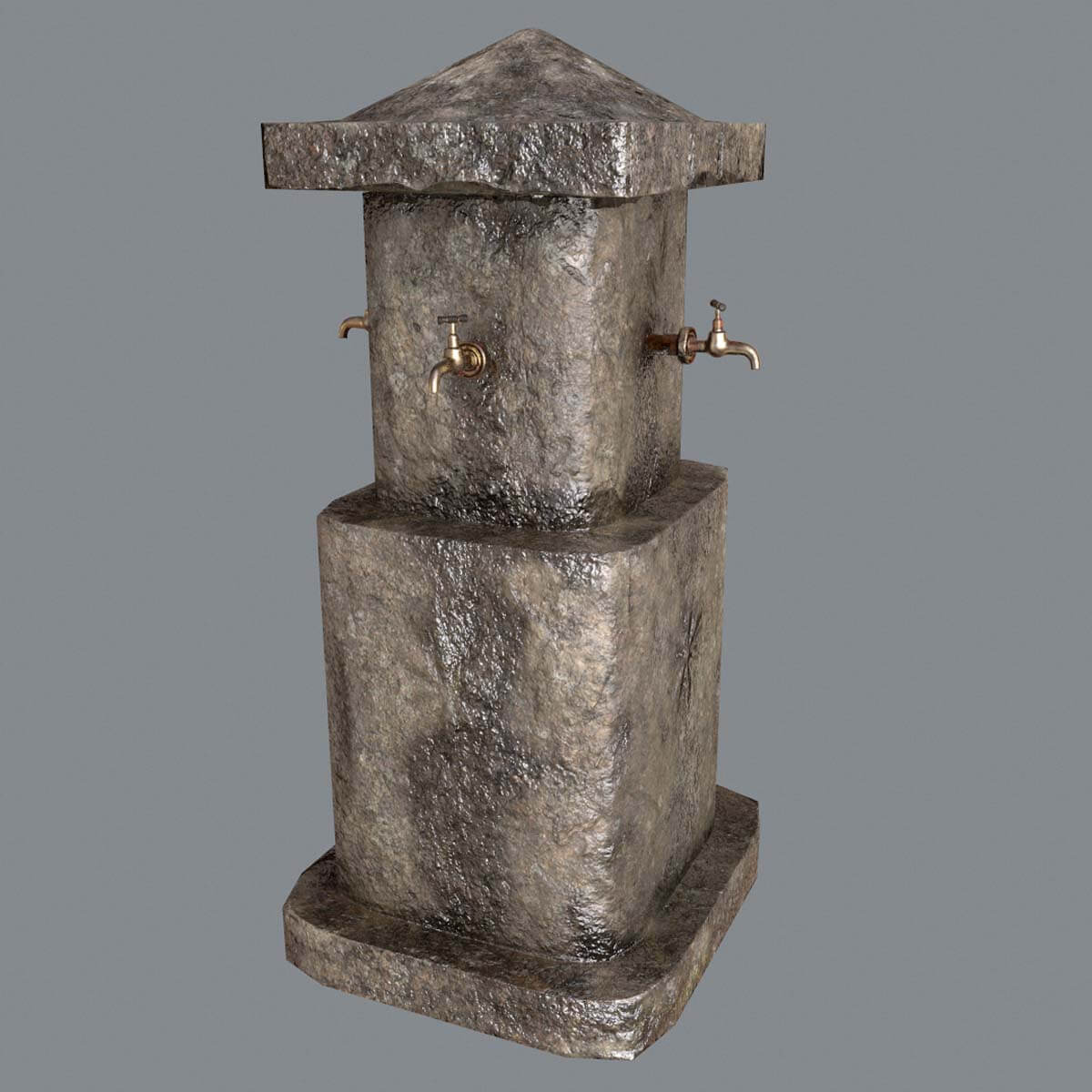 Multiple Drinking Water Taps 3D Render, Digital Art by omer kamal