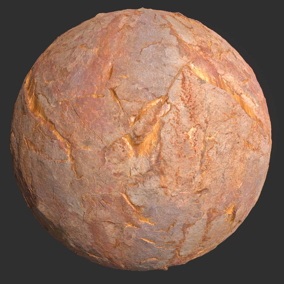 Sedimentary Rock Seamless 4K PBR Texture 3D Render by omer kamal