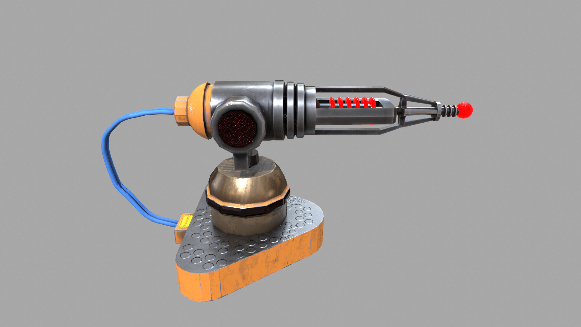 Laser Turret - 3D Model by omer kamal