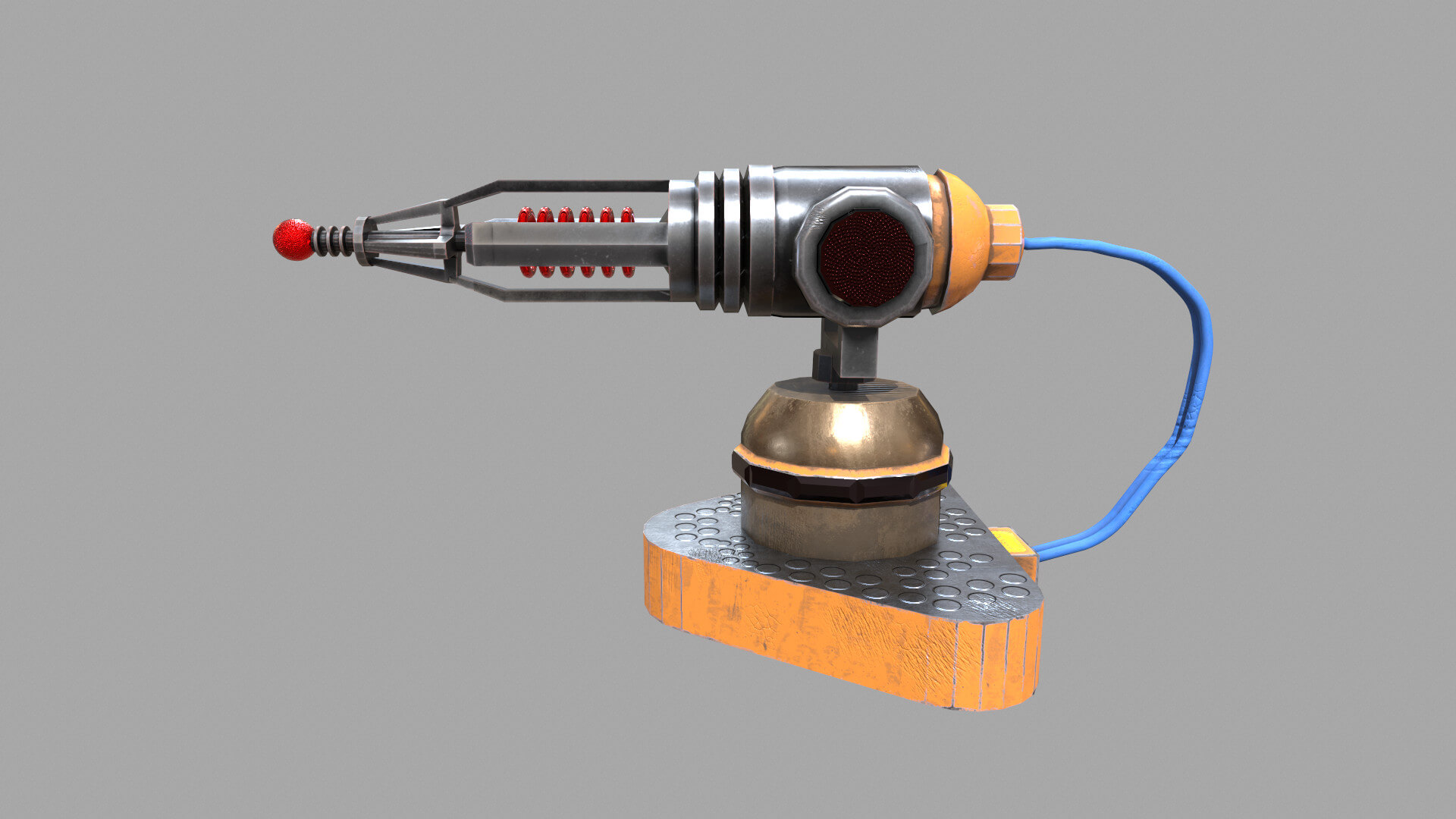 Laser Turret - 3D Model by omer kamal