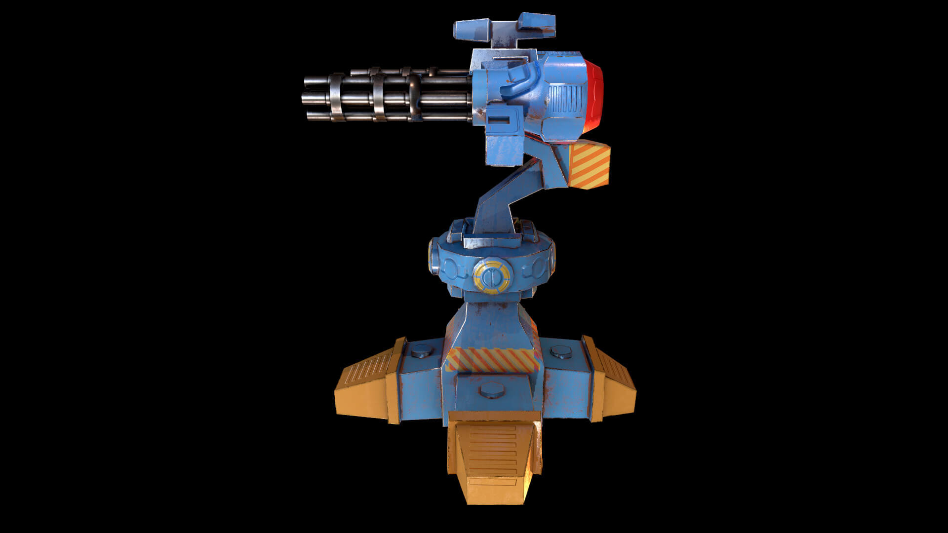 Machine Gun Turret - 3D Model by omer kamal