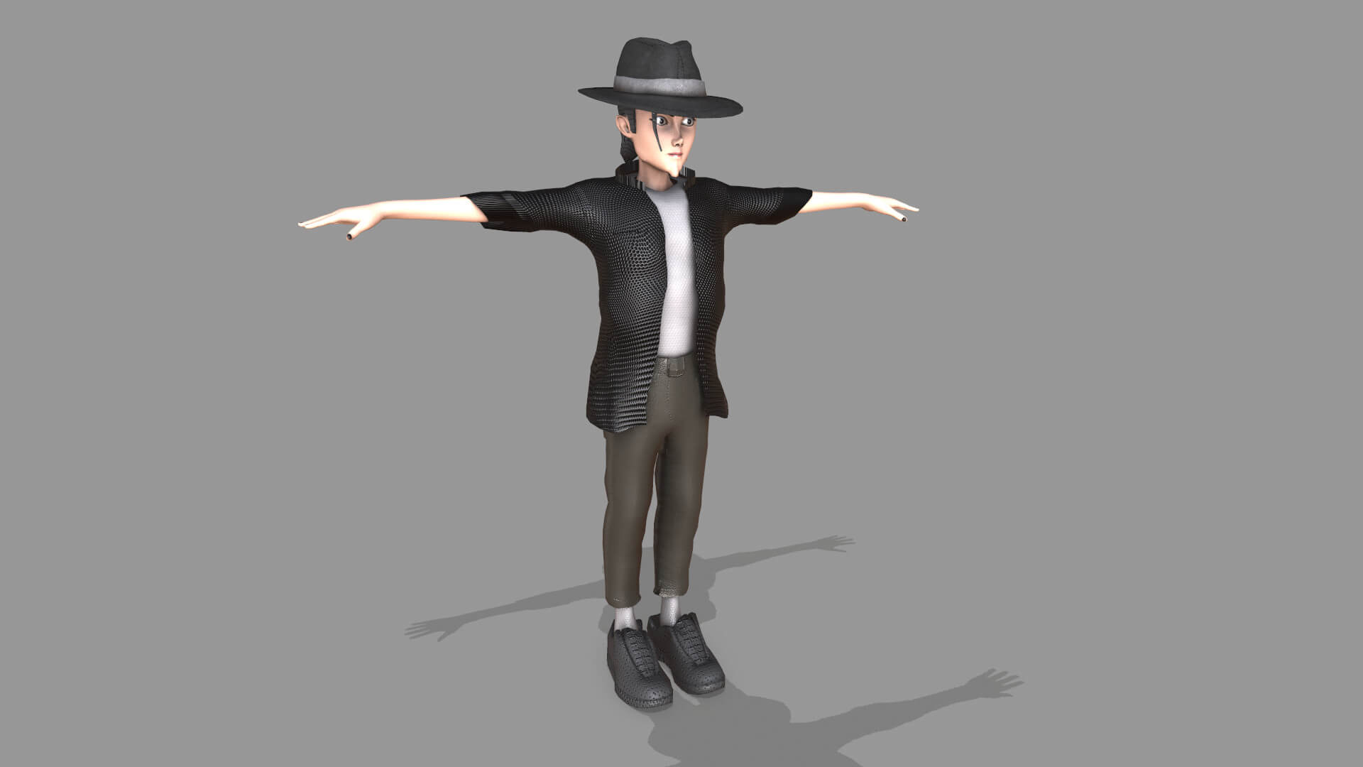 Michael Jackson Animated Character - 3D Model by omer kamal