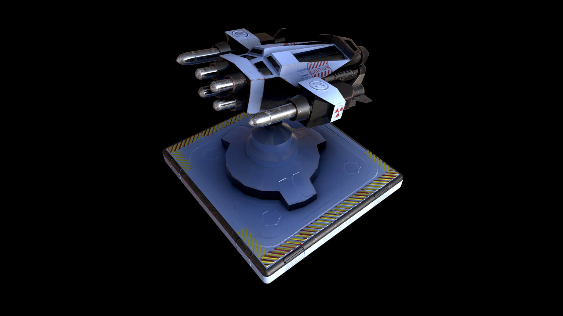 Missile Turret - 3D Model by omer kamal