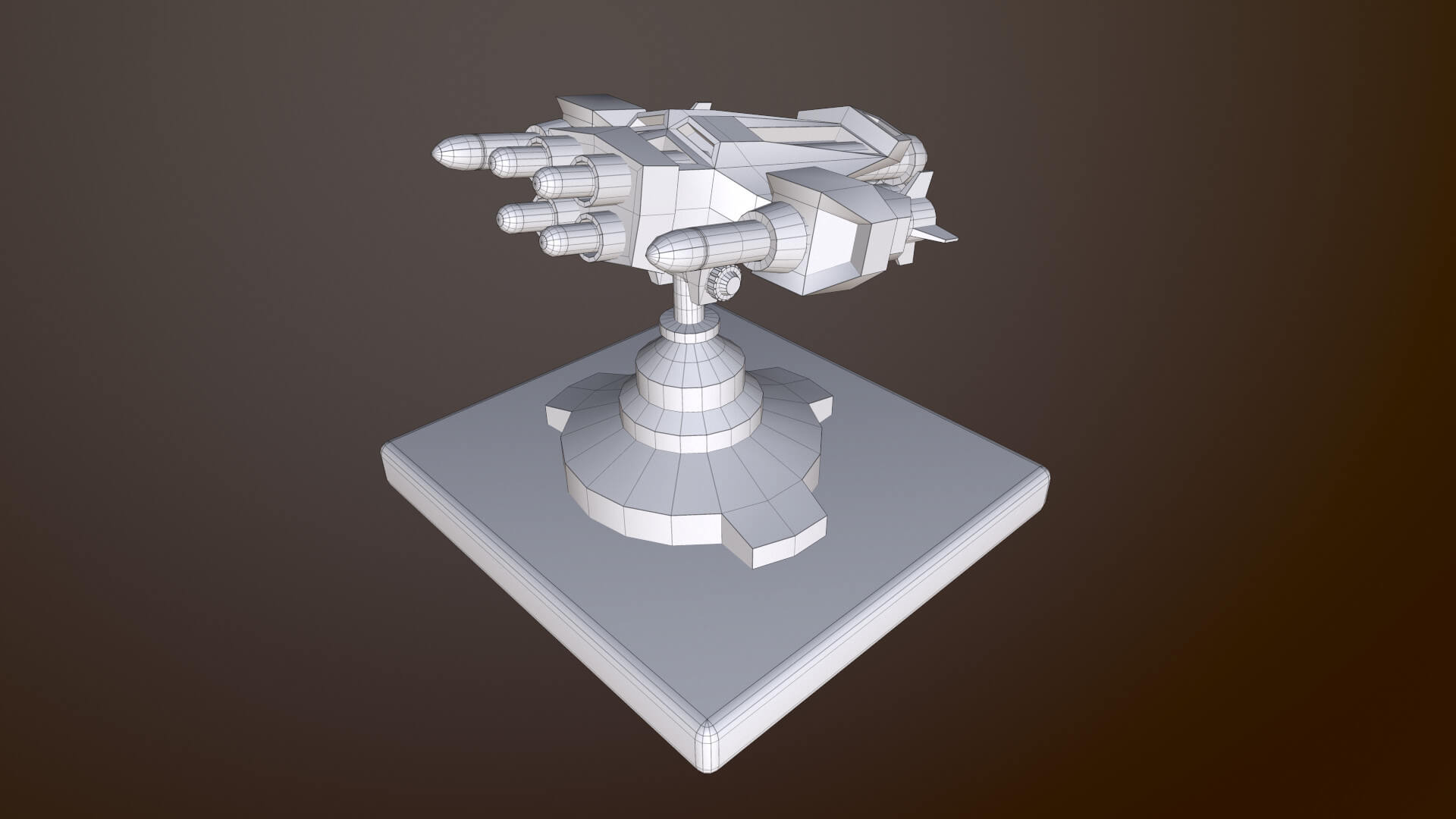 Missile Turret - 3D Model by omer kamal