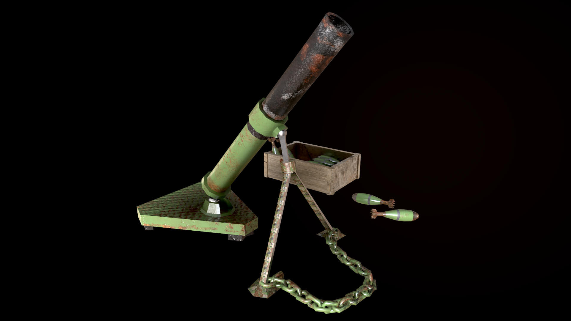 Mortar - 3D Model by omer kamal