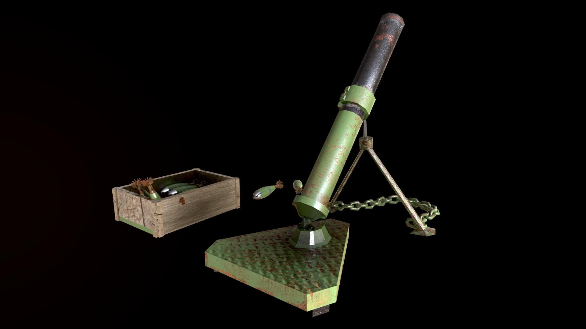 Mortar - 3D Model by omer kamal