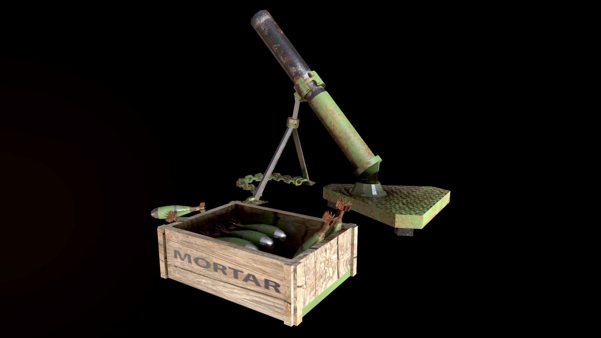 Mortar - 3D Model by omer kamal