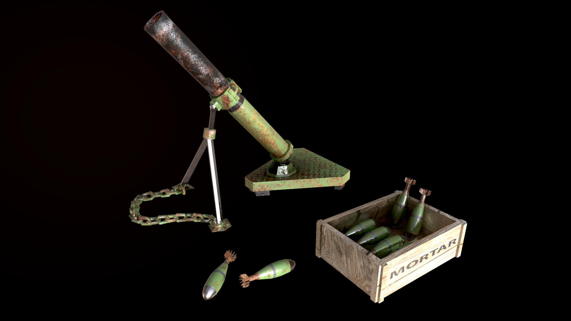 Mortar - 3D Model by omer kamal