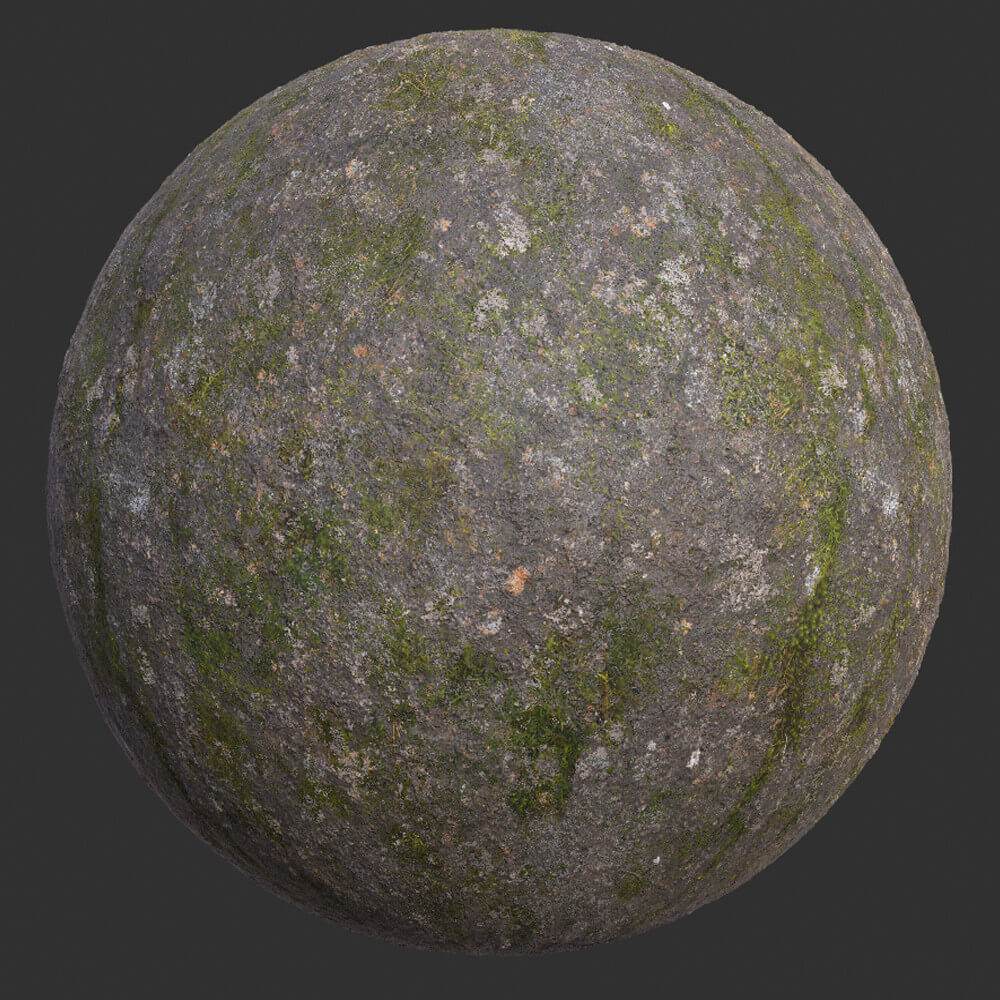 Mossy Rock - 3D Texture by omer kamal