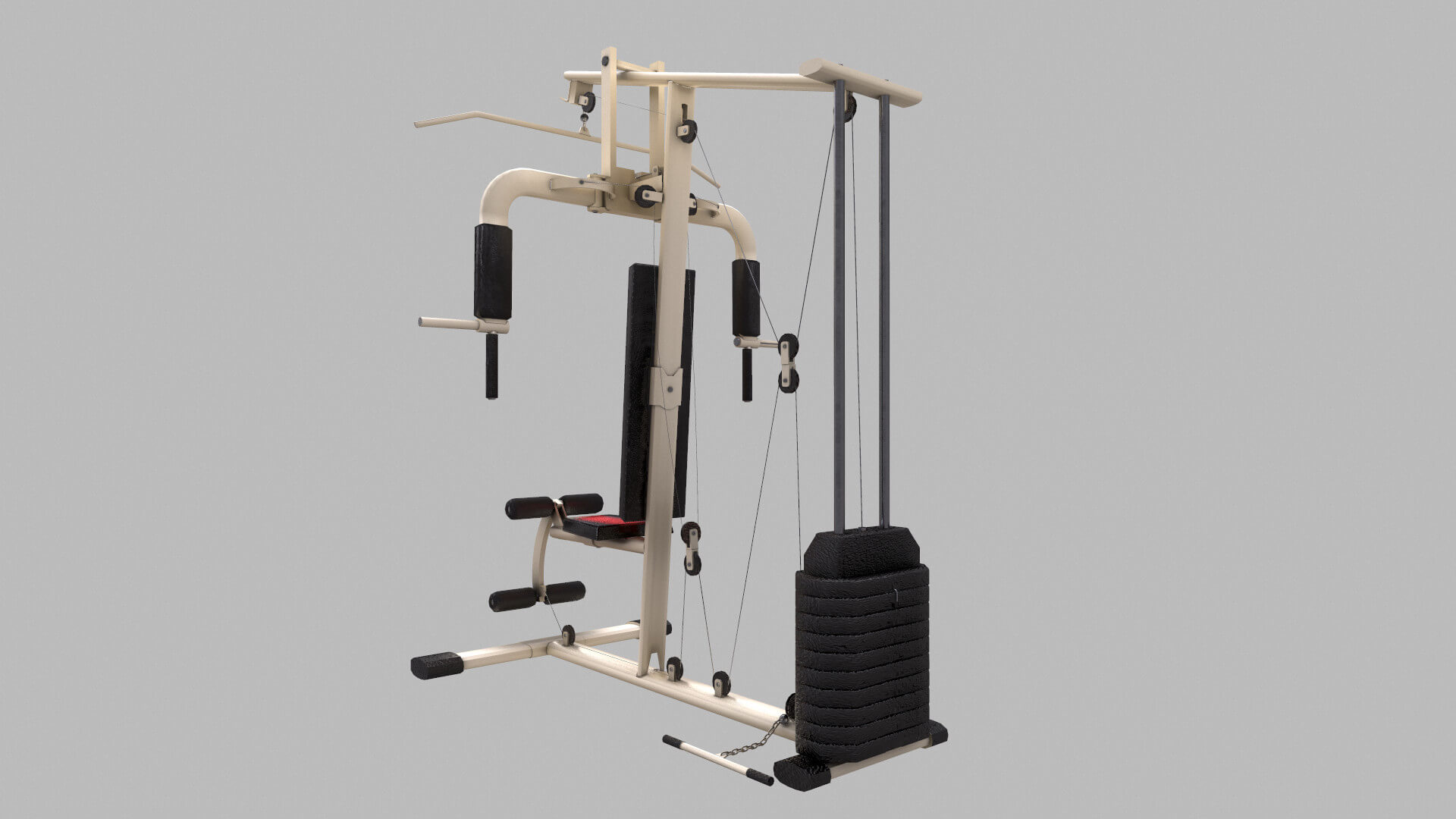 Multi Home Gym - 3D Model by omer kamal