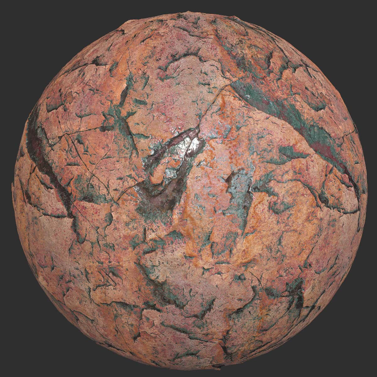 Multicolor Sandstone Rock PBR 4K Texture by omer kamal