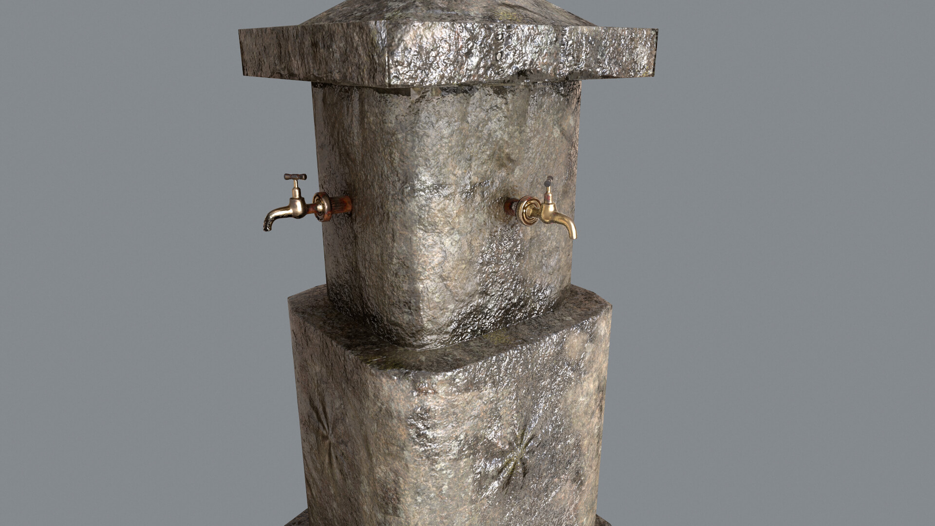 Multiple Drinking Water Taps - 3D Model by omer kamal