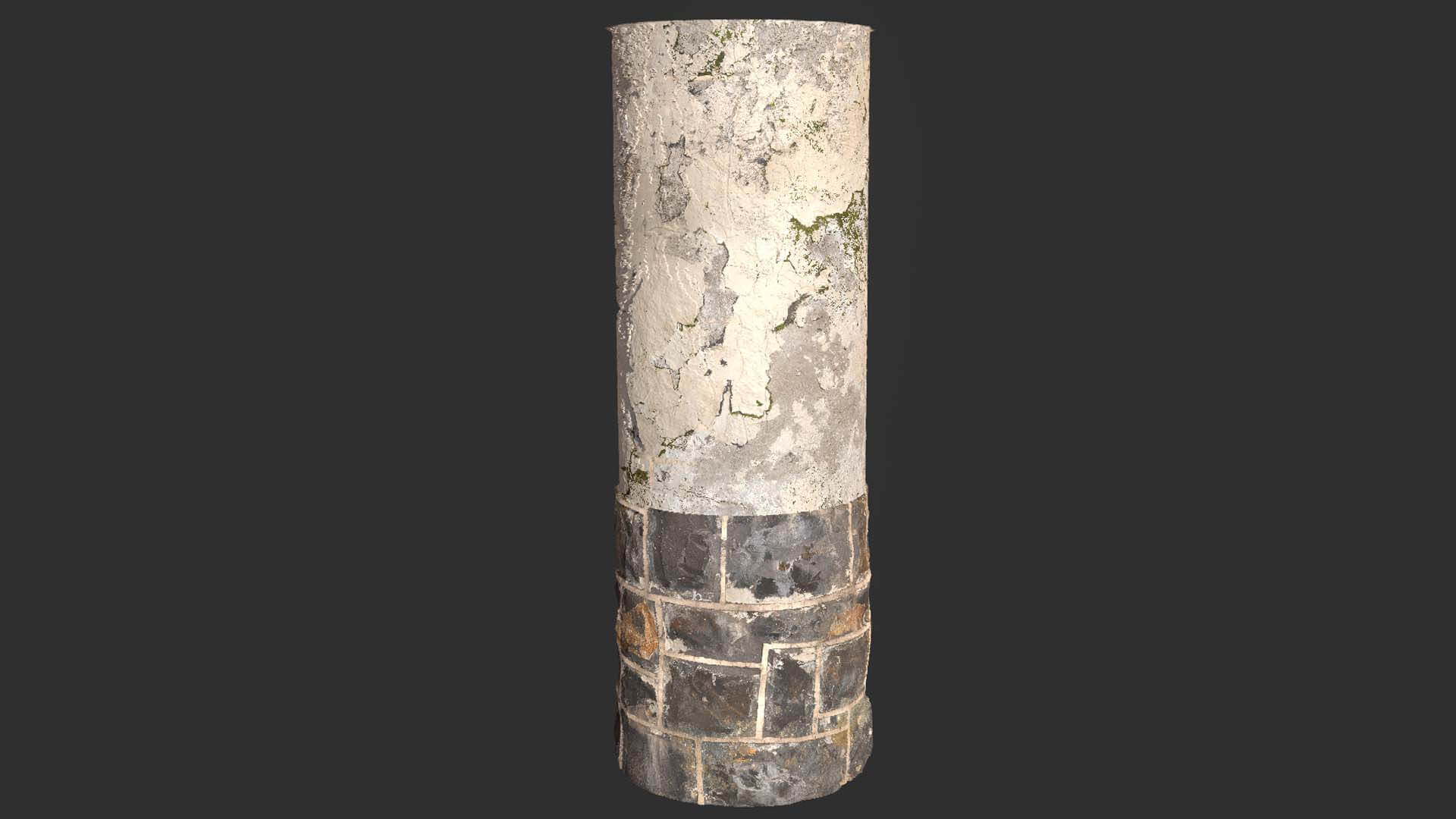 Old Damaged Pillar PBR 4K Texture by omer kamal