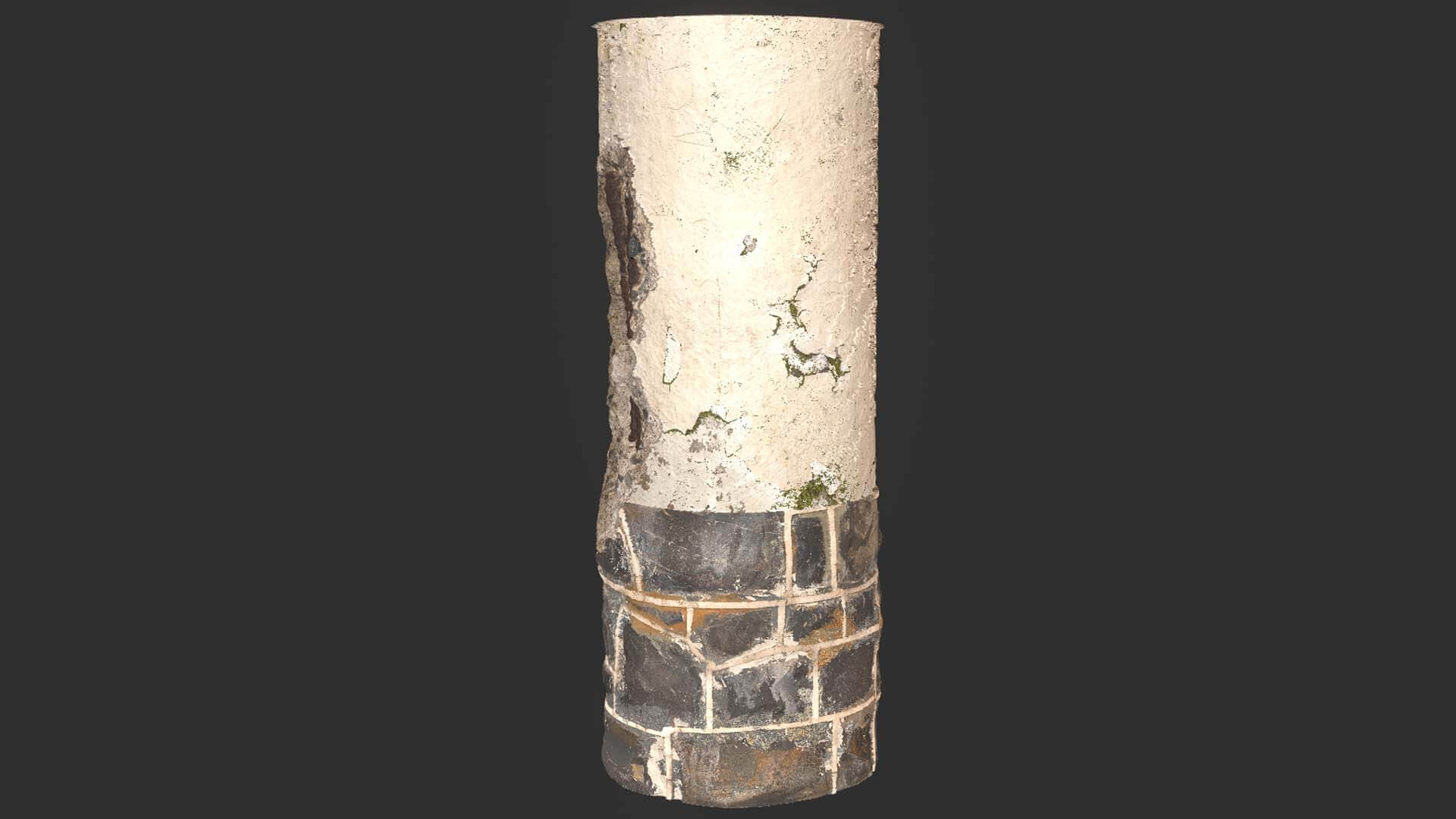 Old Damaged Pillar PBR 4K Texture by omer kamal