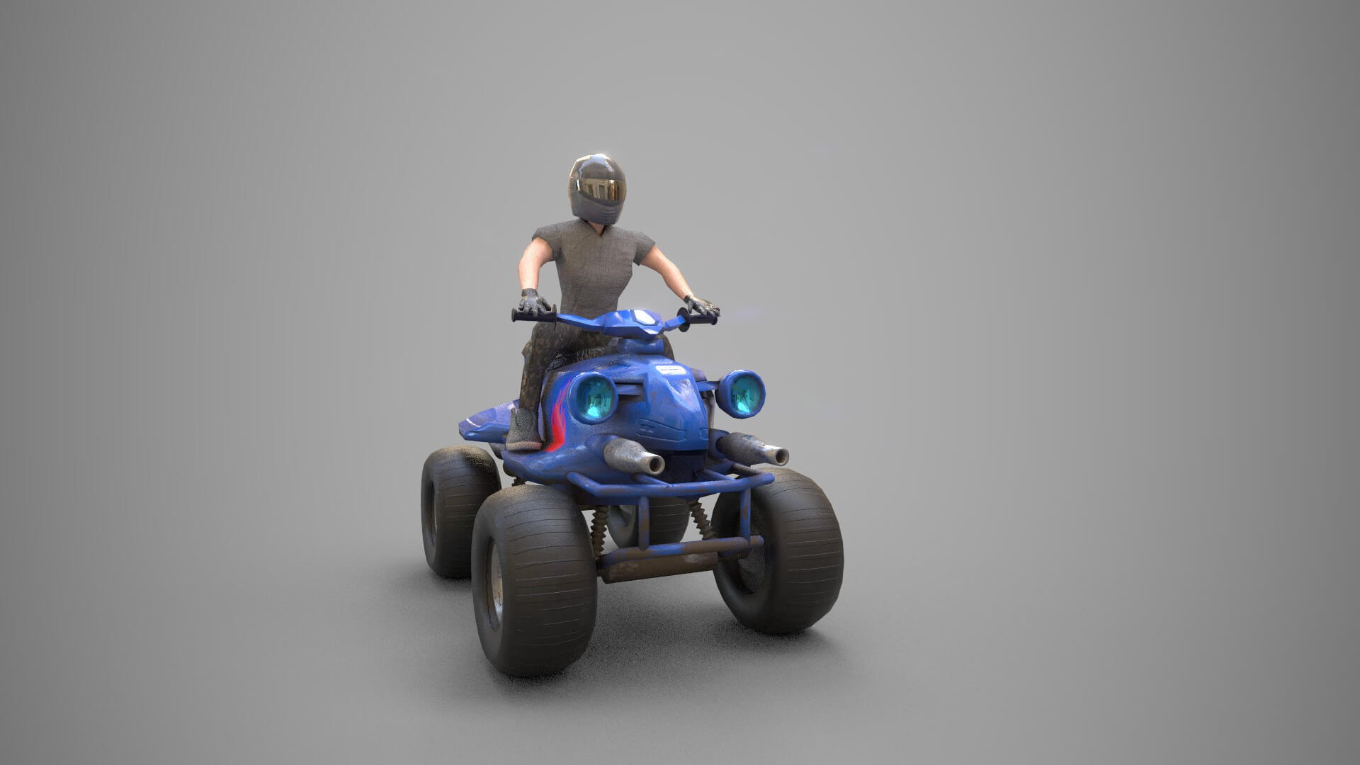 Quad Bike - 3D Model by omer kamal