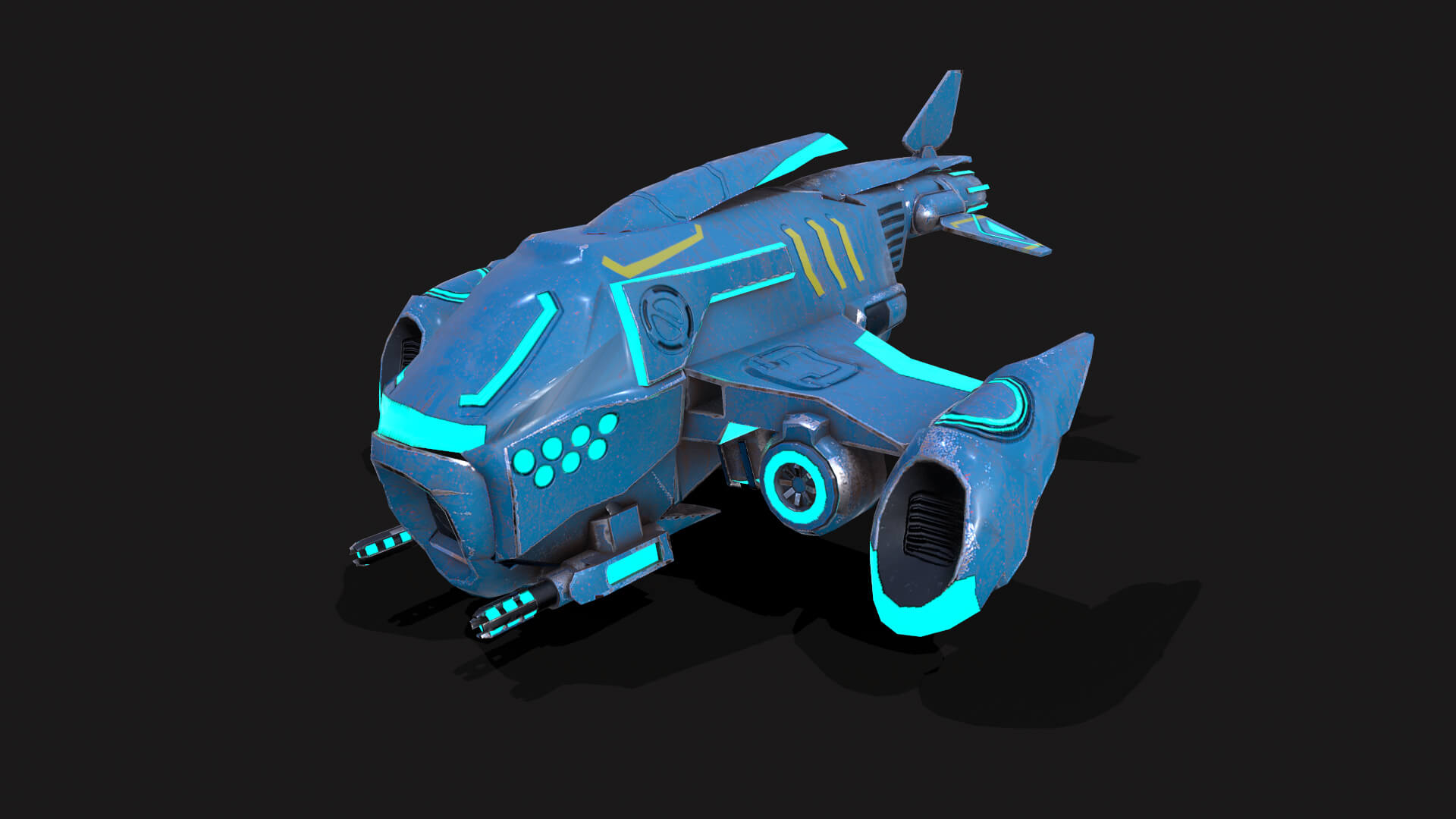 Sci-Fi Drone 3D Model by omer kamal