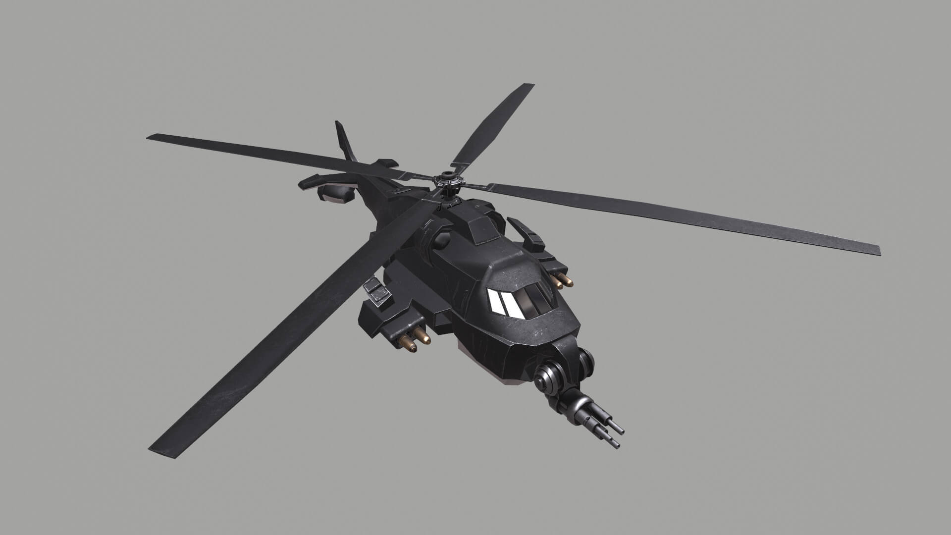 Sci-Fi Helicopter 3D Model by omer kamal