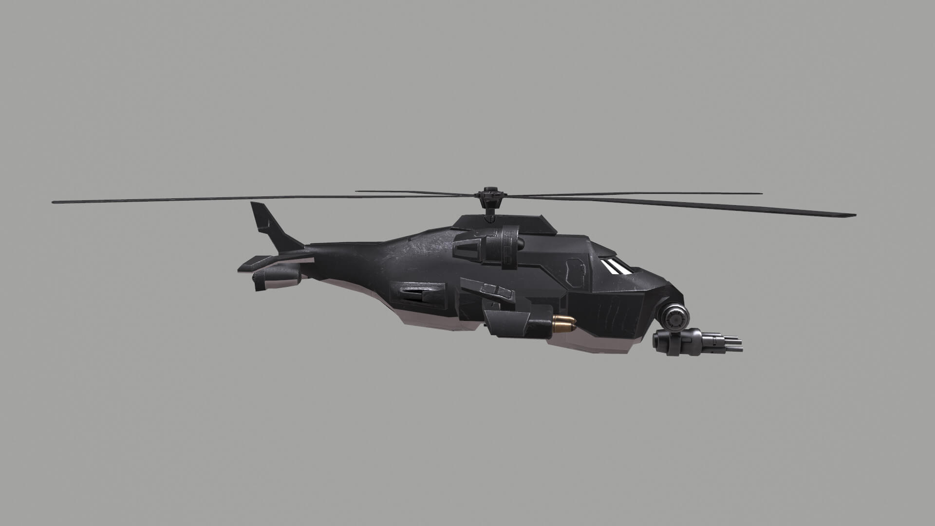Futuristic Police Helicopter