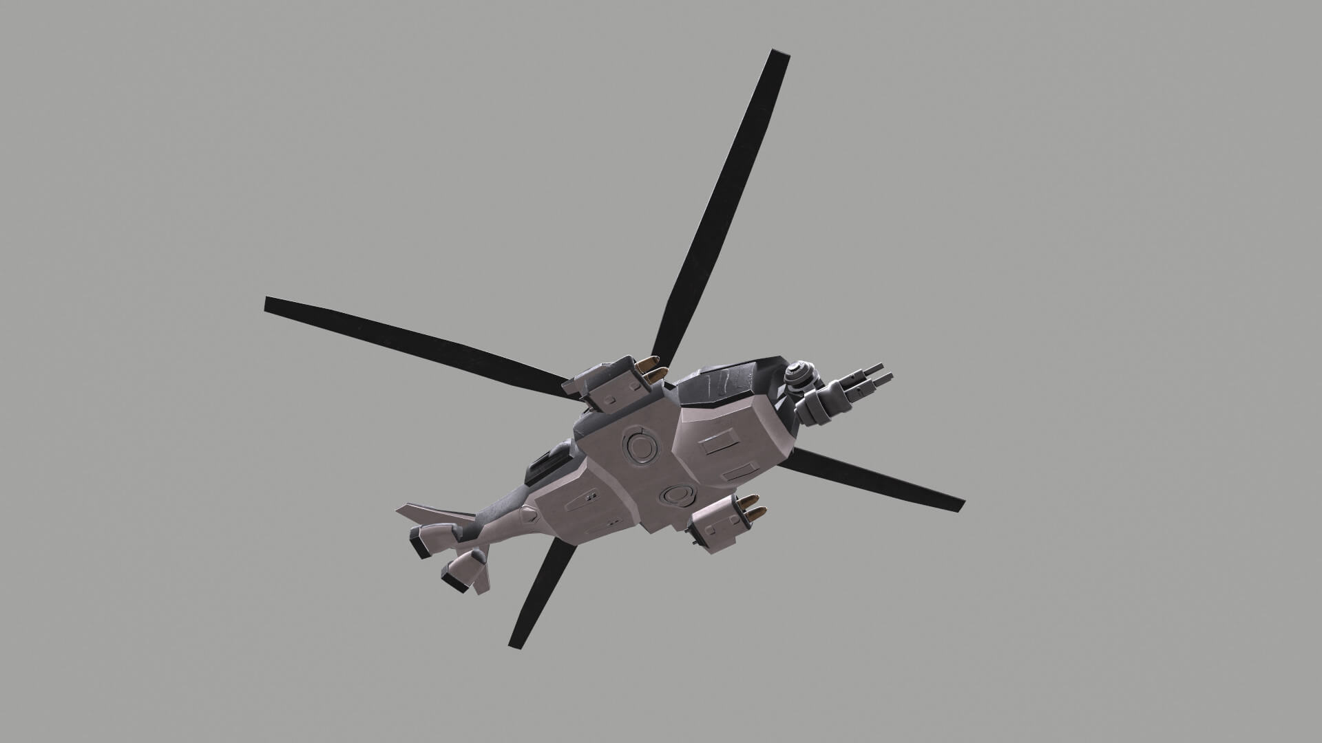 Sci-Fi Helicopter 3D Model by omer kamal