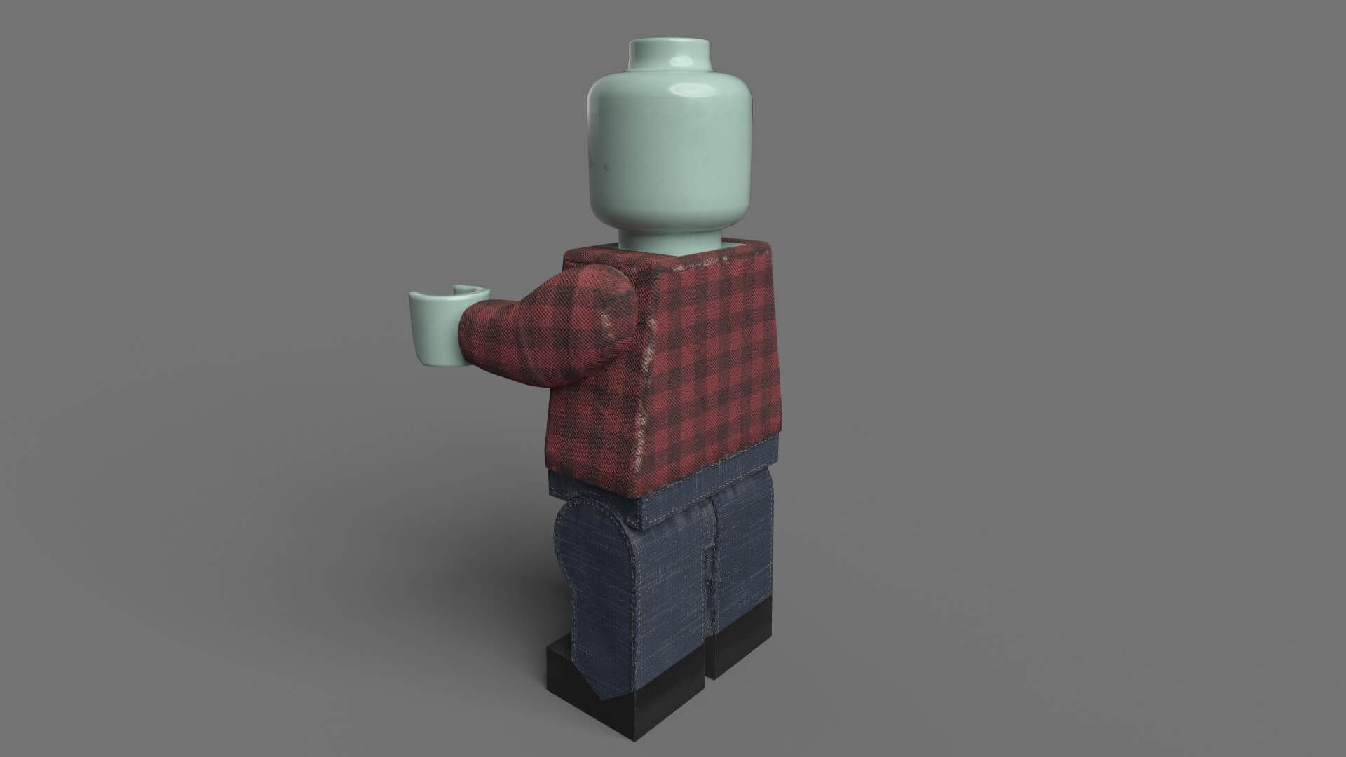 Zombie Lego Toy Low Poly 3Dmodel - 3D Model by omer kamal