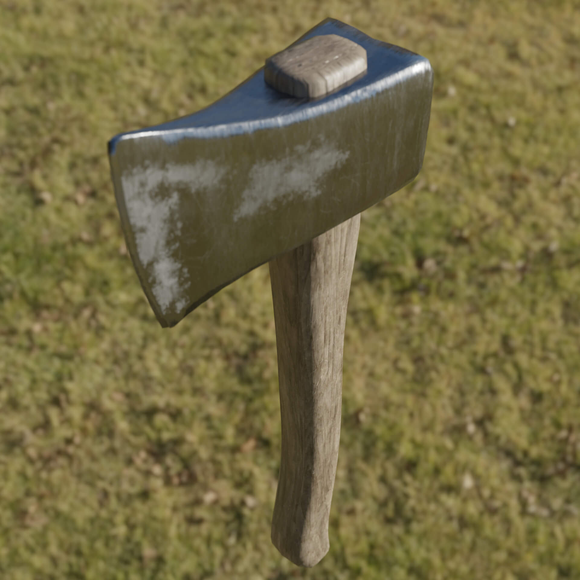Wooden Axe (Steel) - 3D Model by omer23