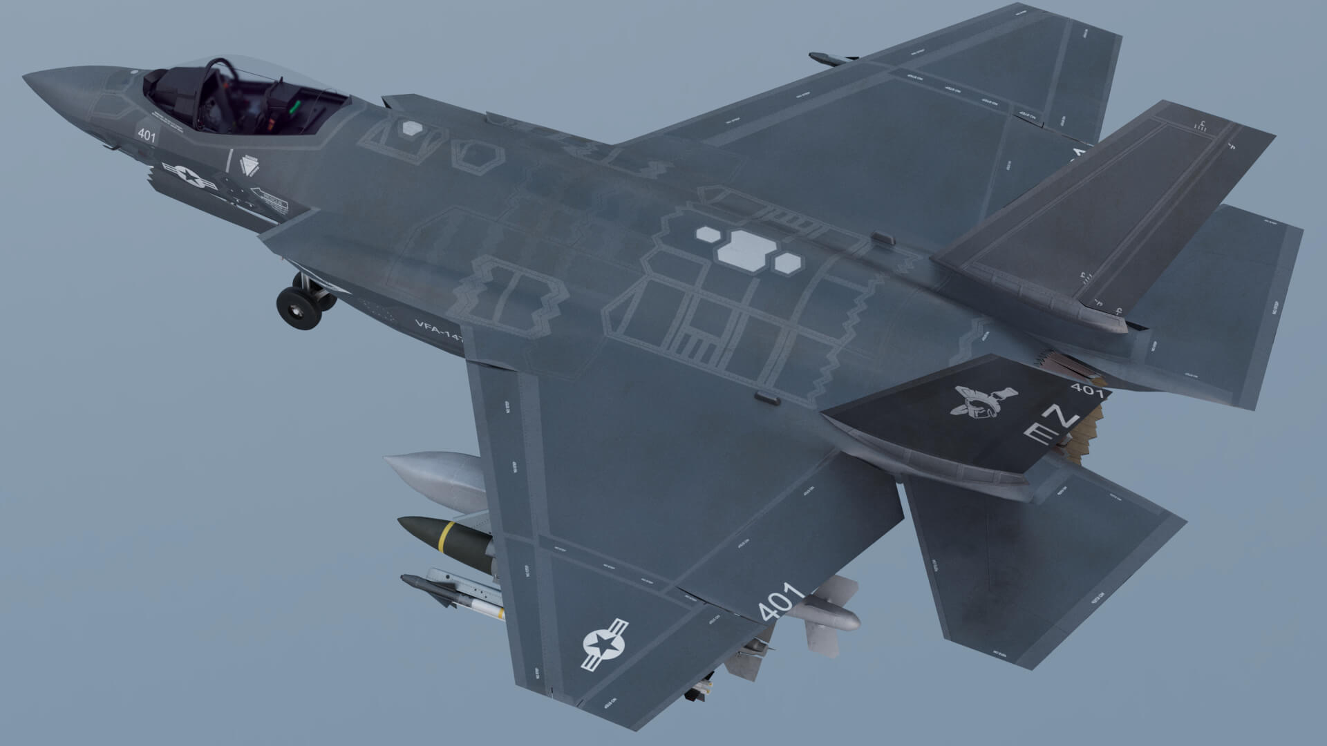 Lockheed Martin F35C Lightning II - 3D Model by omerdrv1